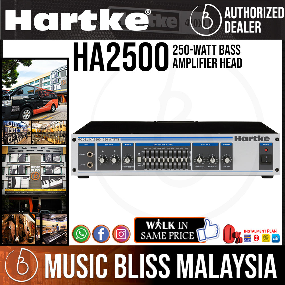 Hartke HA2500 Bass Guitar Amplifier Head | Music Bliss Malaysia