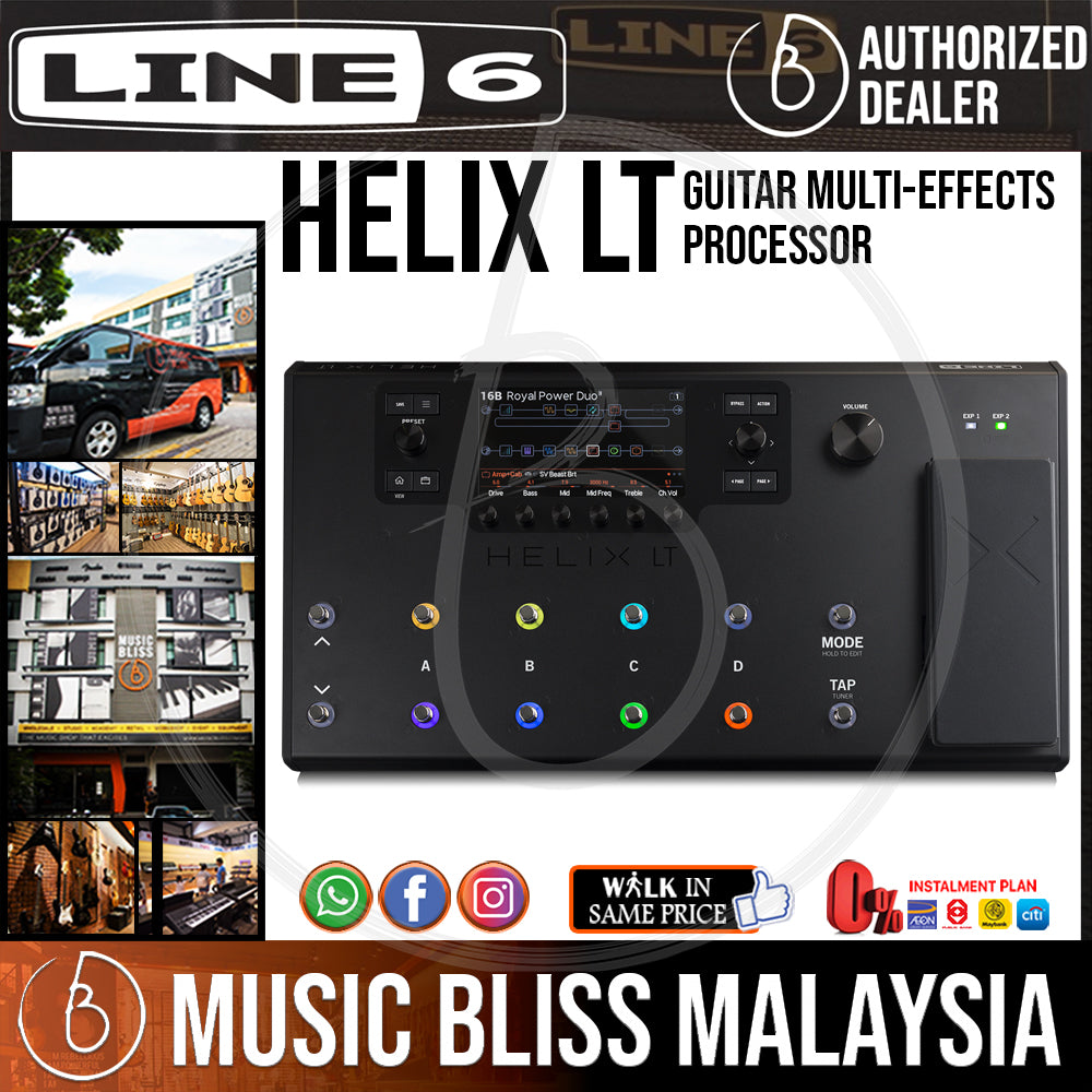 Line 6 Helix LT Guitar Multi-effects Processor (LINE6 HelixLT) | Music ...