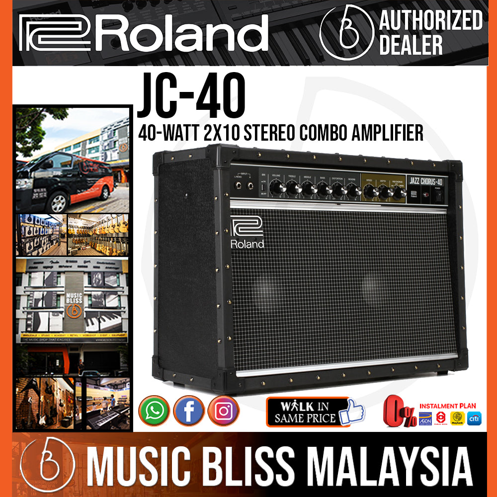 Roland JC-40 Jazz Chorus 40-watt 2x10 Stereo Combo Amplifier | Music ...