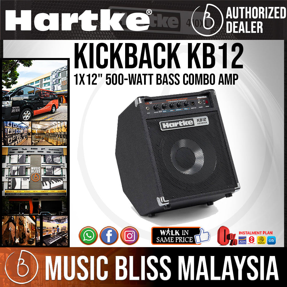 Hartke KB12 Kickback 500W Bass Combo Amp | Music Bliss Malaysia