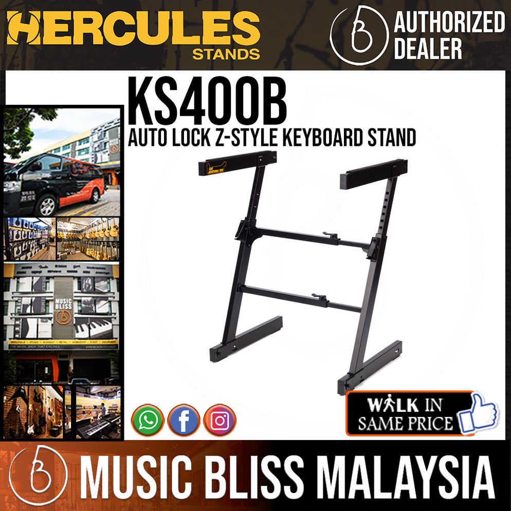Hercules KS400B Auto Lock Z-Style Keyboard Stand | Music Bliss Malaysia