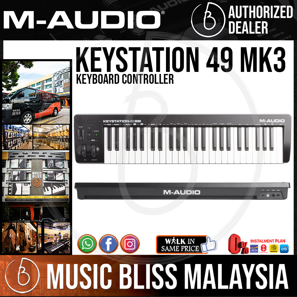 M-Audio Keystation 49 MK3 Keyboard Controller | Music Bliss Malaysia