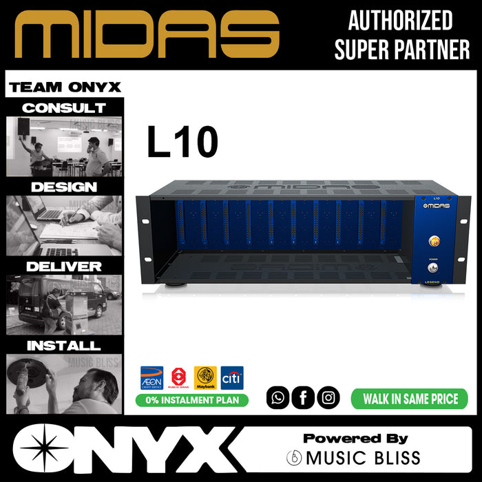 Midas Legend L10 500 Series Rackmount Chassis | Music Bliss Malaysia