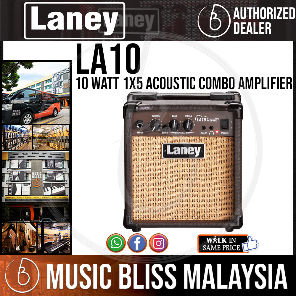 Laney LA10 10 Watt 1x5 Acoustic Combo Amplifier | Music Bliss Malaysia