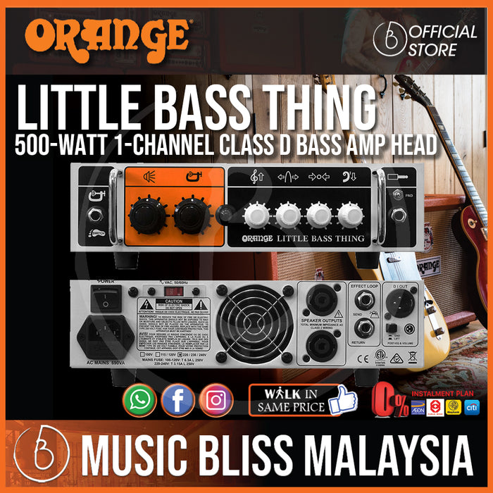 Orange Little Bass Thing 500-watt Bass Head | Music Bliss Malaysia