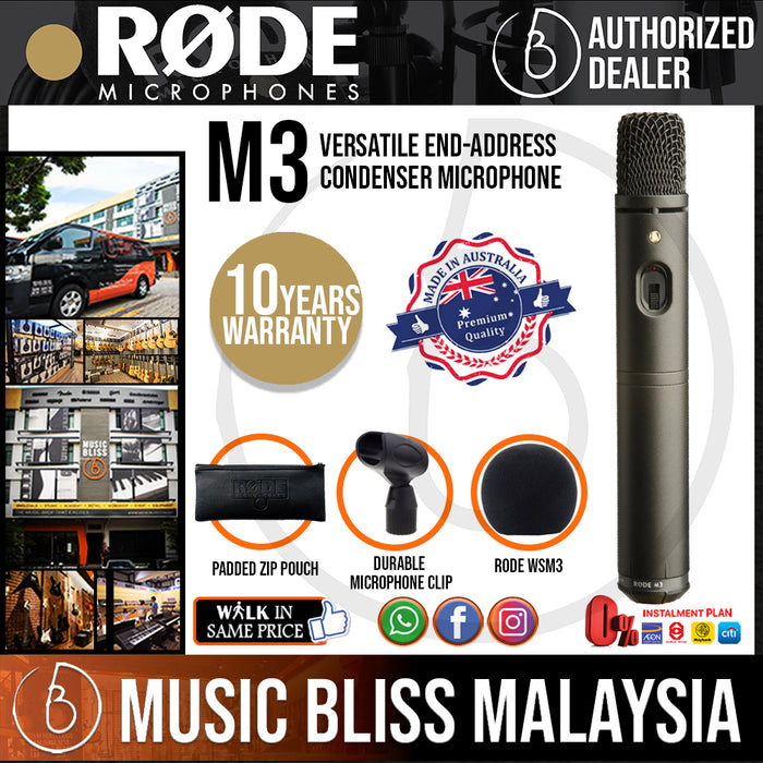Rode M3 Multi-powered Condenser Microphone (M-3) | Music Bliss Malaysia