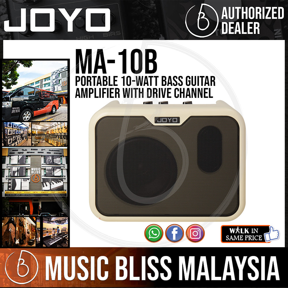 Joyo MA-10B Portable 10-watt Bass Guitar Amplifier with Drive Channel (MA10B) | Music Bliss Malaysia