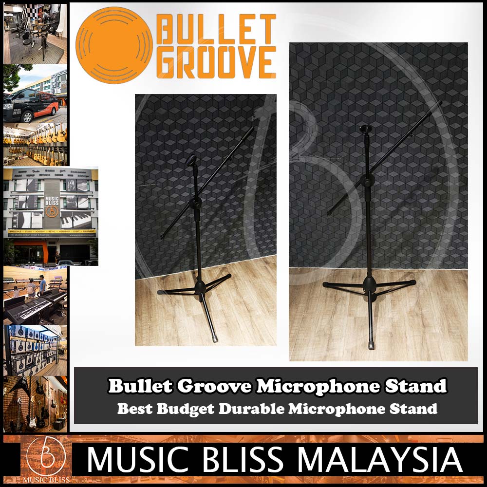 Bullet Groove Microphone Stand, Mic Stand for multiple mic sizes ...