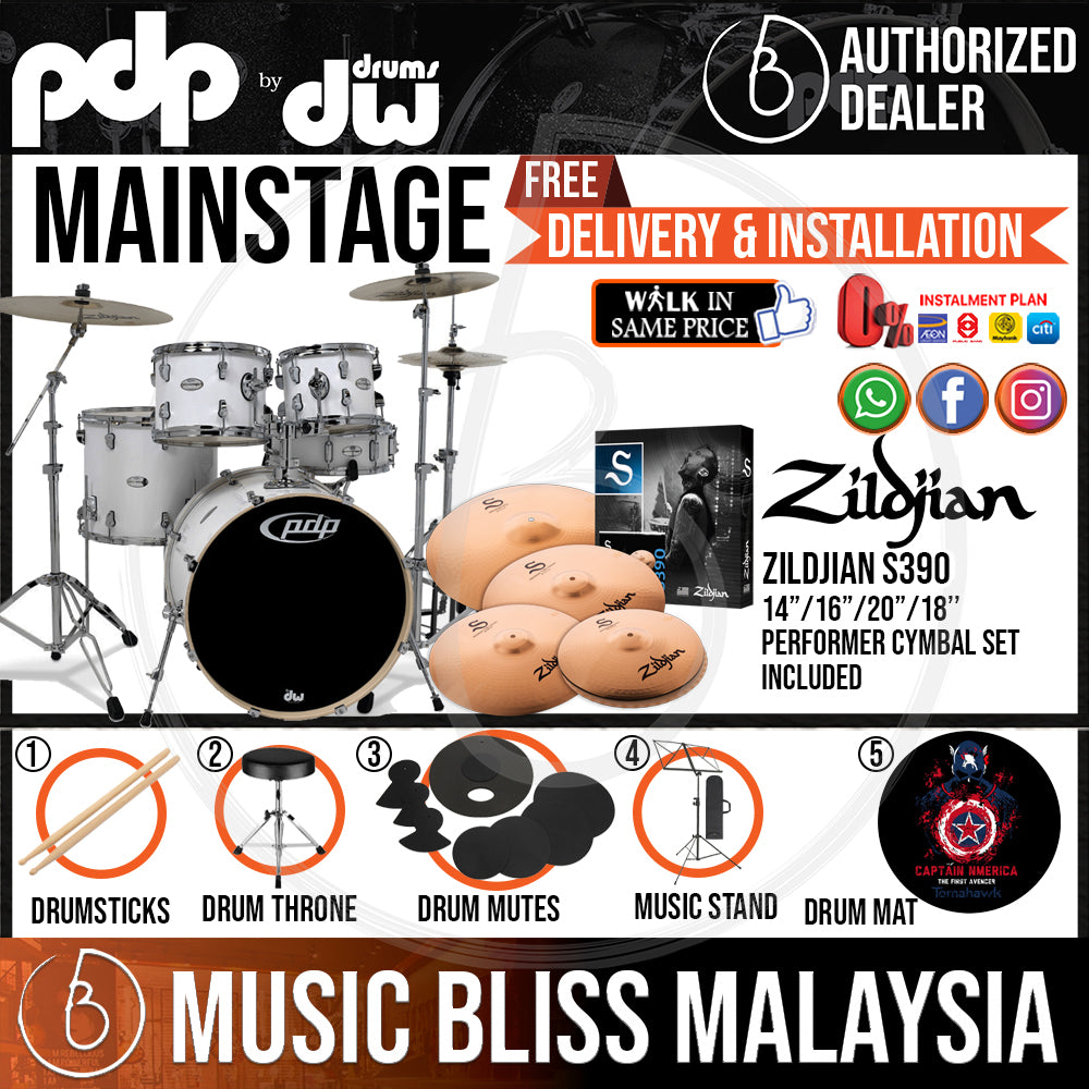 PDP by DW Mainstage 5-piece Complete Drum Set with Hardware and ...