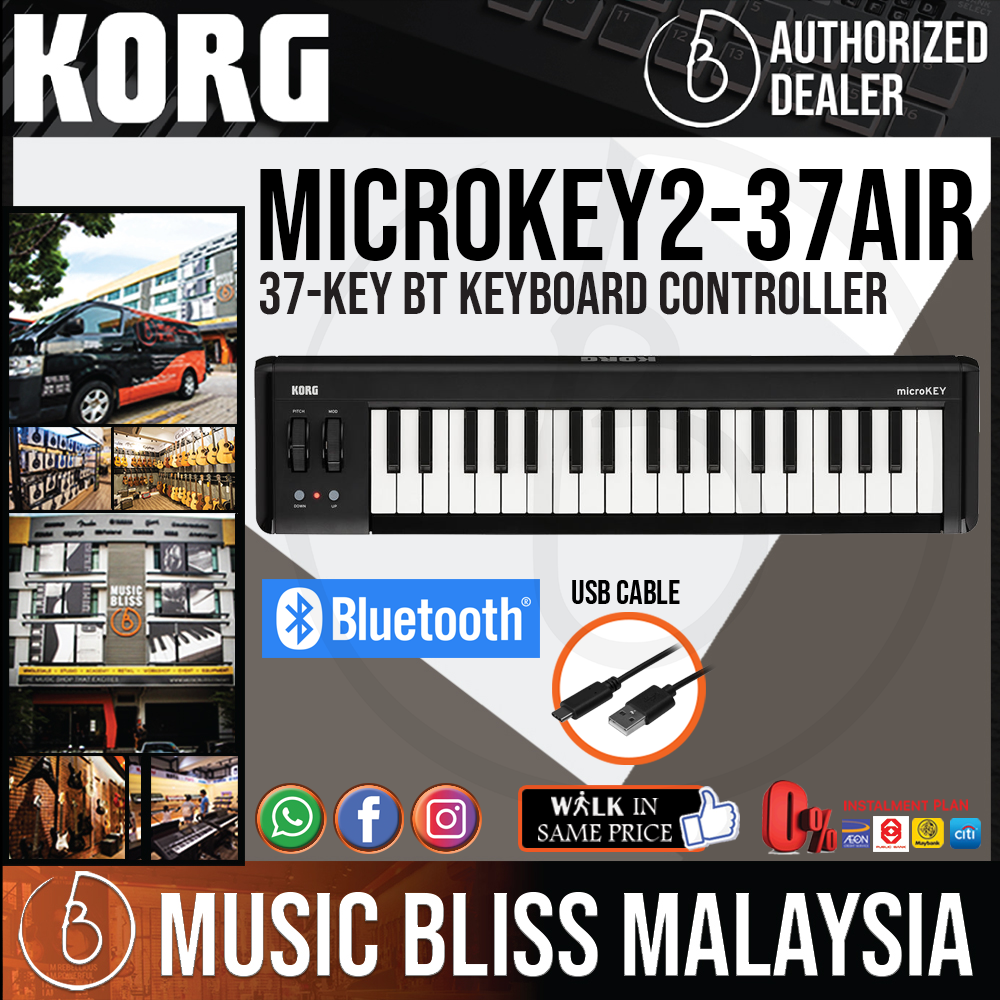 Korg microKEY Air 37 Bluetooth Midi Keyboard (MicroKey2-37Air) | Music ...