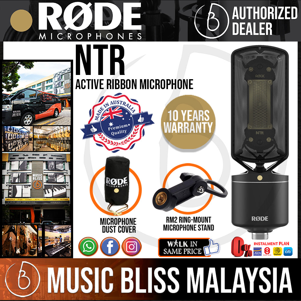 Rode NTR Active Ribbon Microphone (10 Years Warranty) [Made in ...