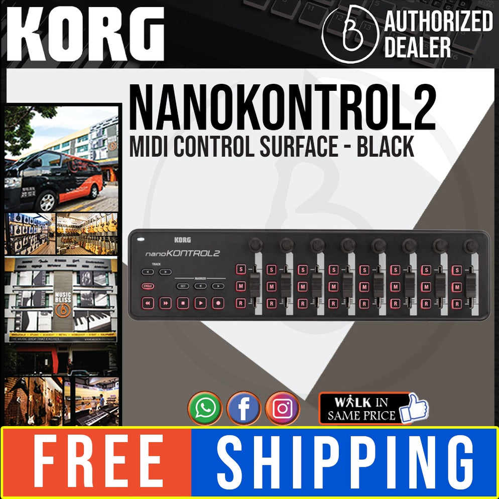 Korg nanoKONTROL2 SLIM-LINE USB Controller | Music Bliss Malaysia