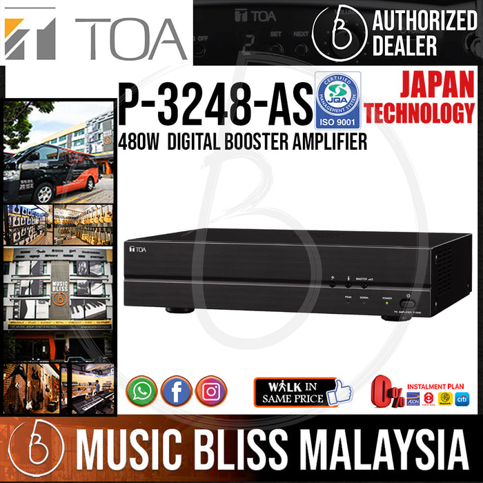 TOA P-3248D Digital Booster Amplifier (P3248D) | Music Bliss Malaysia