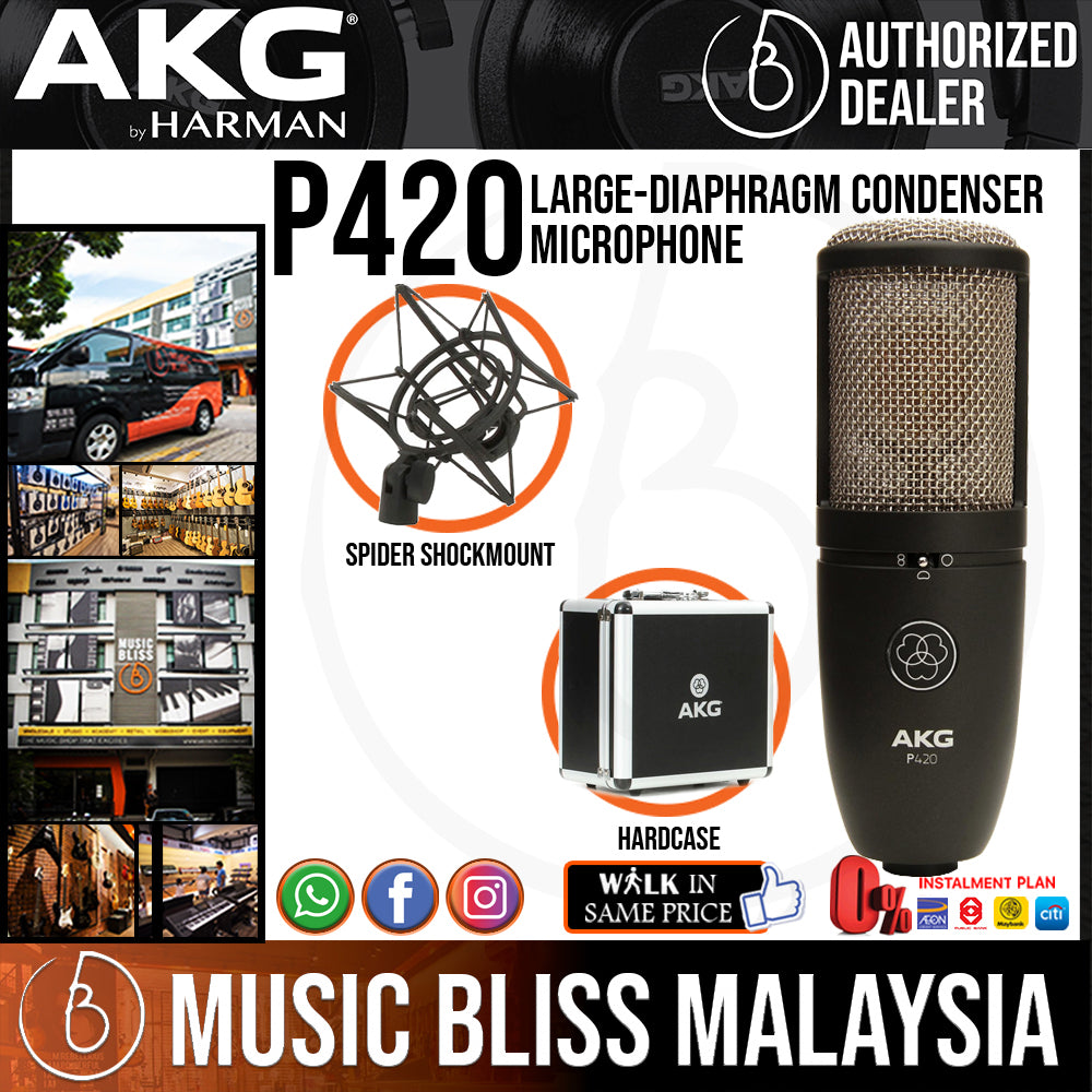AKG P420 Large-Diaphragm Condenser Microphone (P-420 / P 420) | Music ...