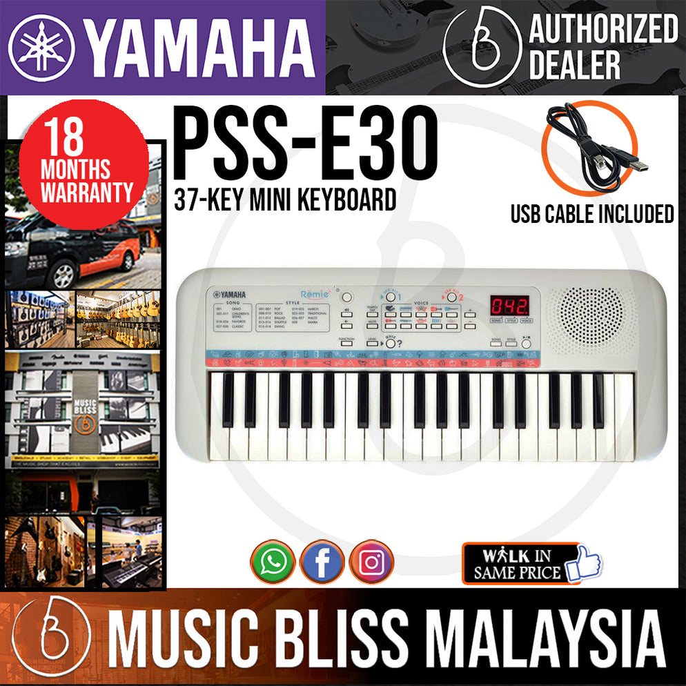 Yamaha Remie PSS-E30 Mini Keyboard for Children Keyboard for Beginner (PSSE30 / PSS E30) | Music ...