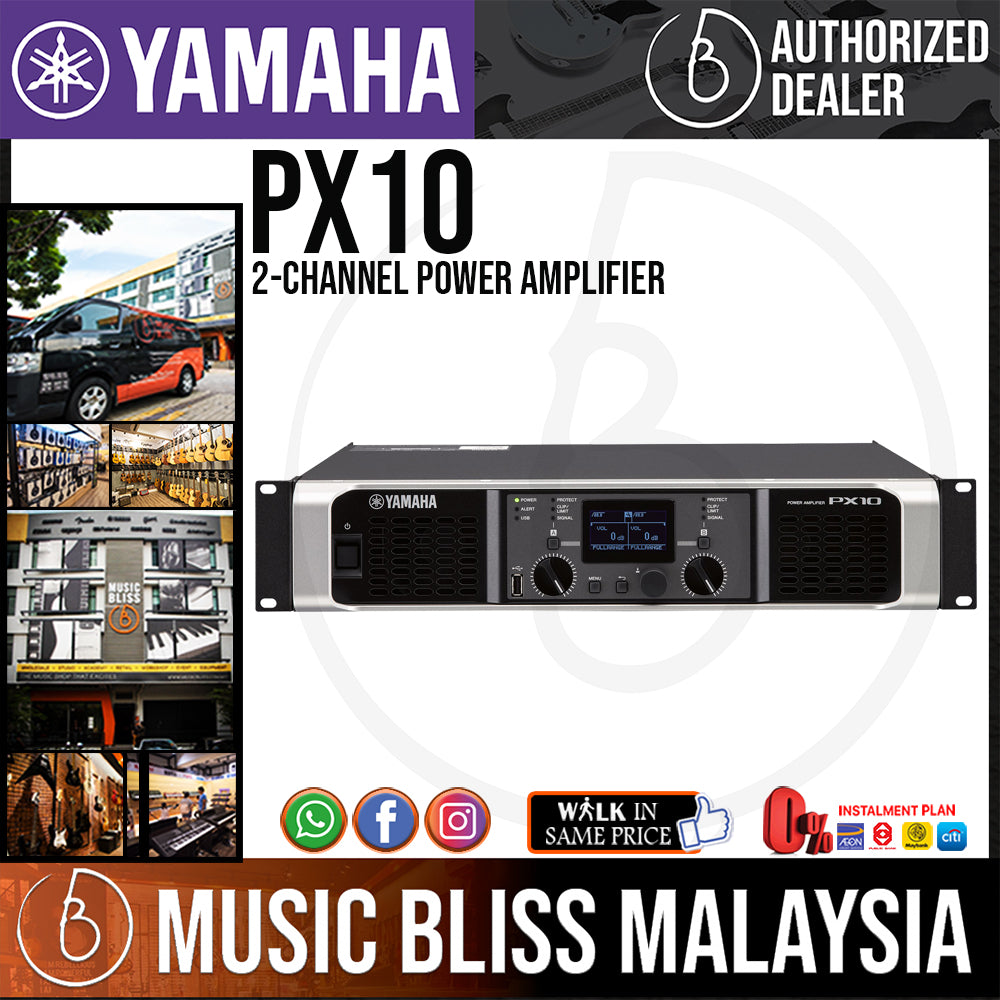 Yamaha PX10 PX Series 1000W Stereo Power Amplifier | Music Bliss Malaysia