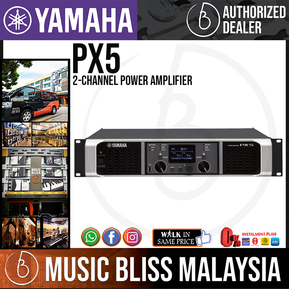 Yamaha PX5 PX Series 500W Stereo Power Amplifier (PX-5) | Music Bliss ...