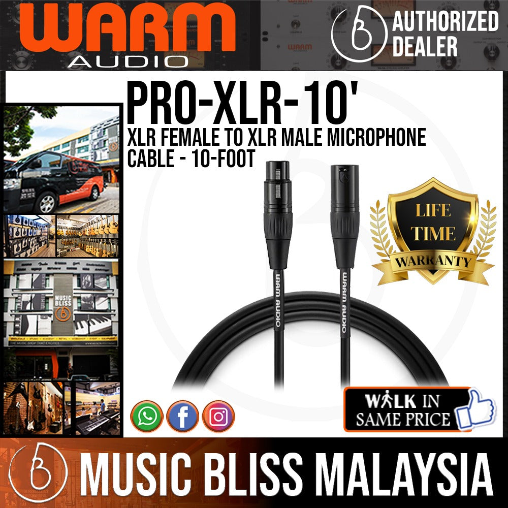 Warm Audio Pro Series XLR Cable 10 feet - 3m | Music Bliss Malaysia