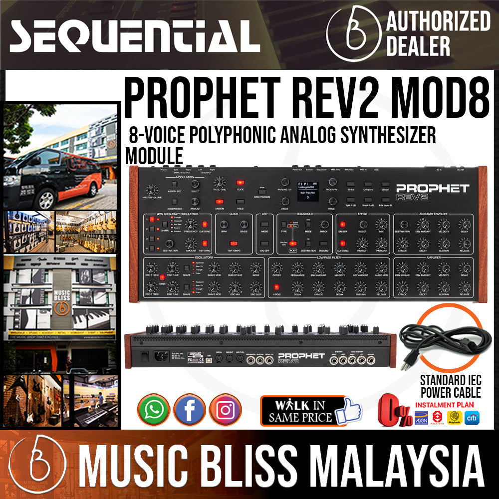Sequential Prophet Rev2 8-voice Polyphonic Analog Synthesizer Module ...