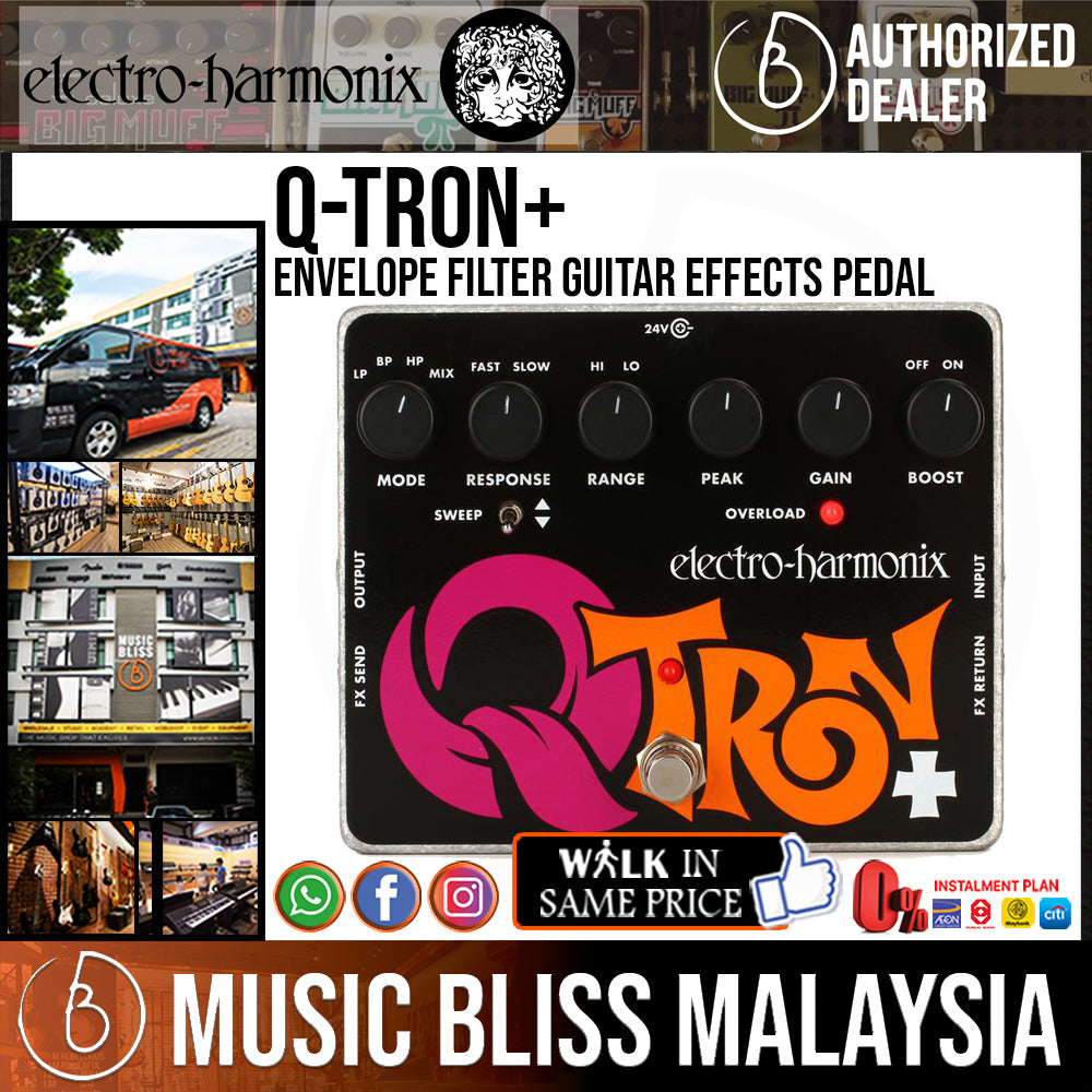 Electro Harmonix Q-Tron+ Envelope Filter Guitar Effects Pedal (Electro ...