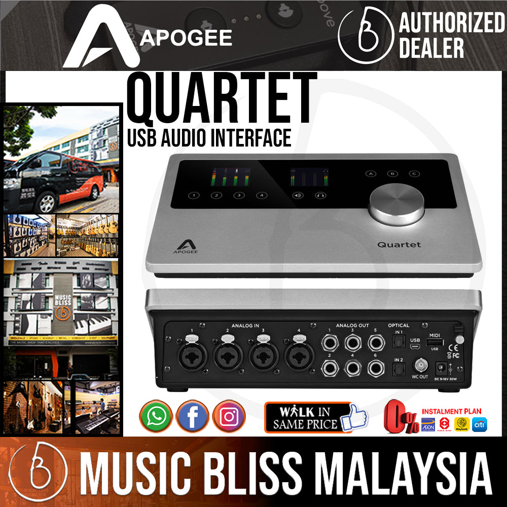 Apogee Quartet USB Audio Interface | Music Bliss Malaysia