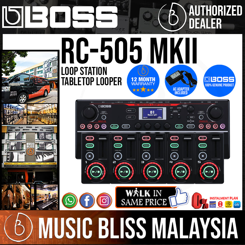 Boss RC-505 MK2 Loop Station Tabletop Looper | Music Bliss Malaysia