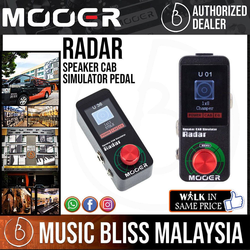 Mooer Radar Speaker Cab Simulator Pedal | Music Bliss Malaysia