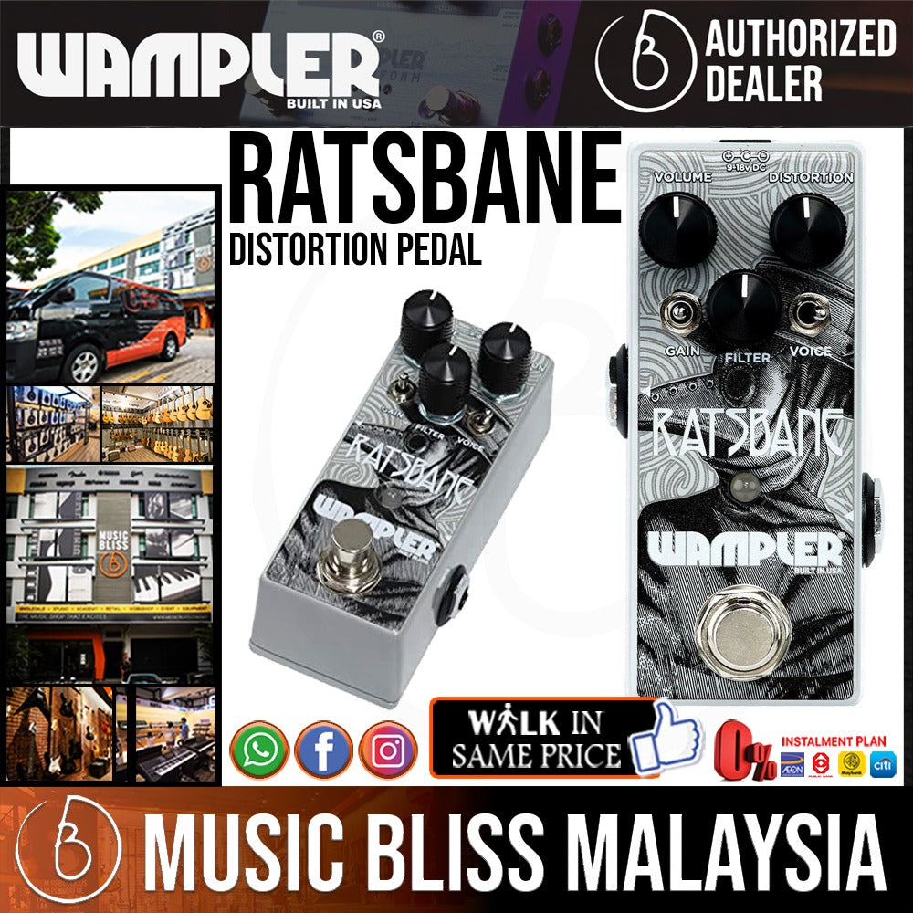 Wampler Ratsbane Distortion Pedal | Music Bliss Malaysia