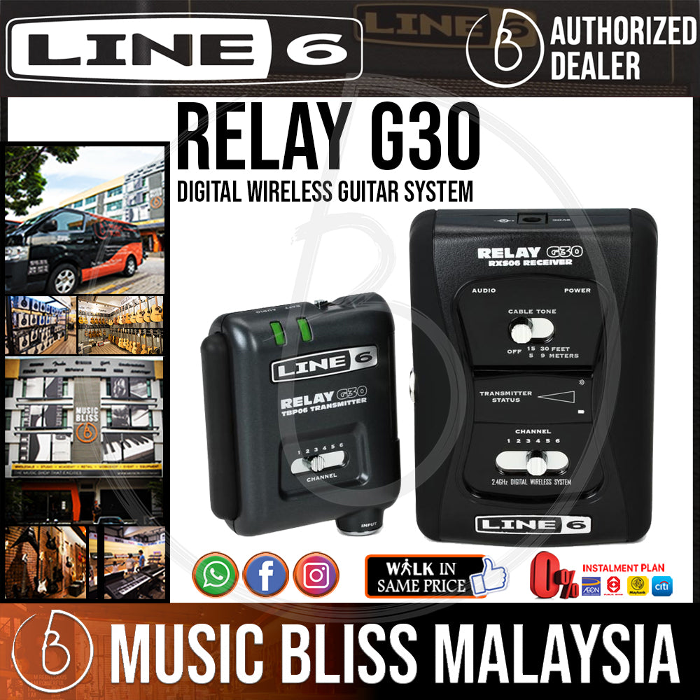 Line 6 Relay G30 Digital Wireless Guitar System (LINE6) | Music Bliss ...
