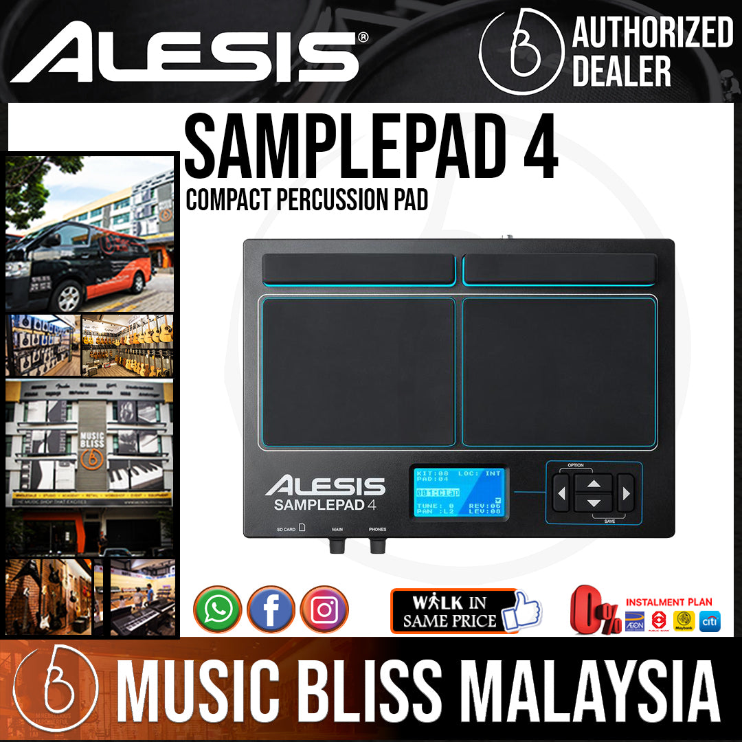 Alesis SamplePad 4 Compact Percussion Pad | Music Bliss Malaysia