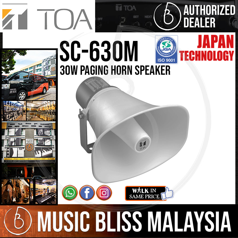 TOA Paging Horn Speaker SC-630M 30W (SC630M) | Music Bliss Malaysia