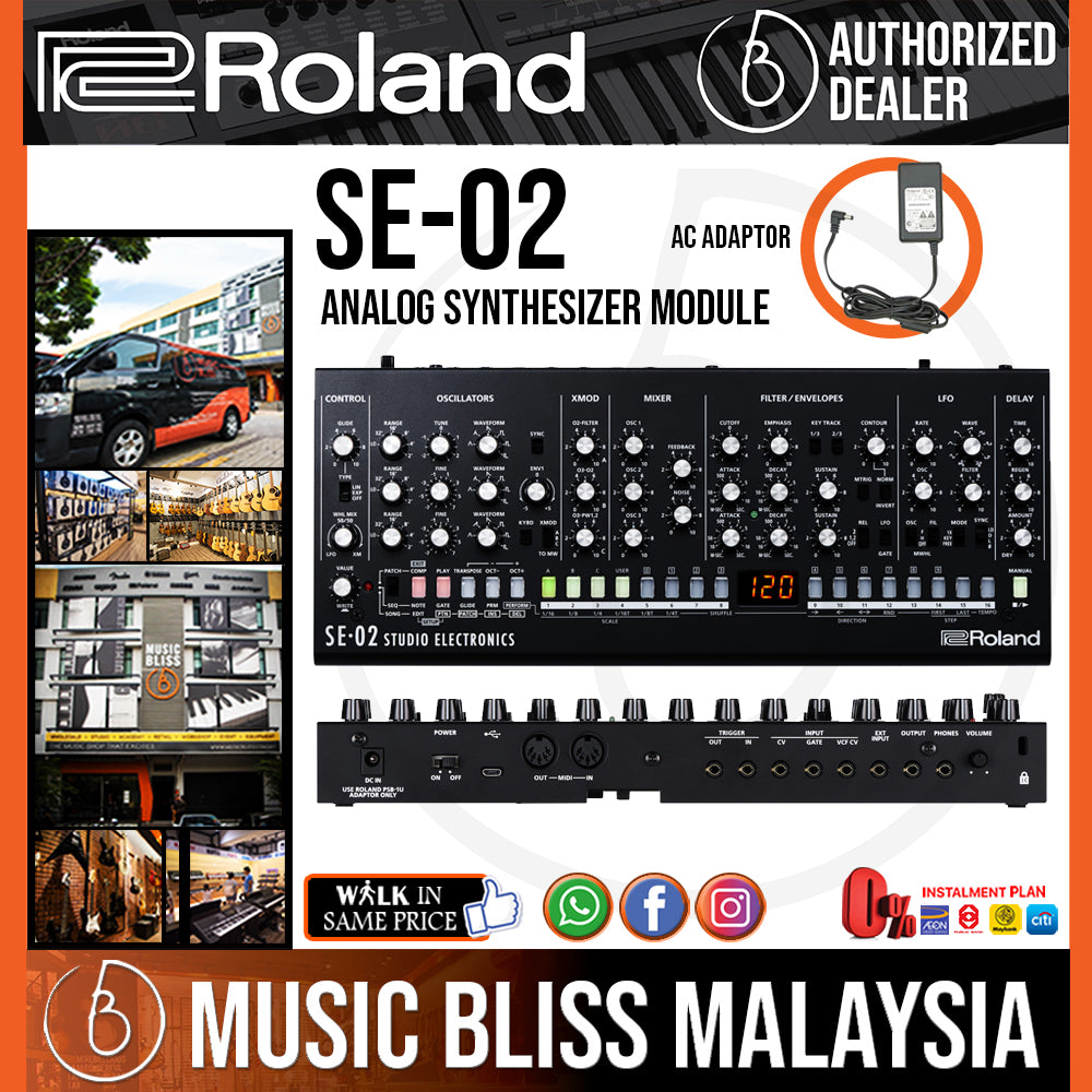 Roland SE-02 Monophonic Analog Synthesizer Module (SE02 SE 02) | Music ...