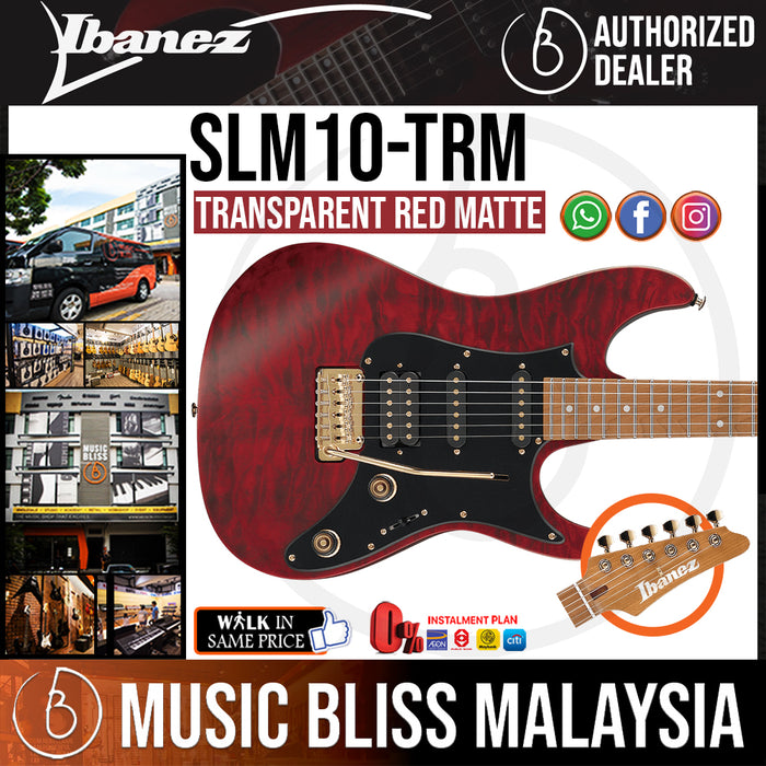 Ibanez Scott LePage Polyphia Signature SLM10 - Transparent Red Matte ...