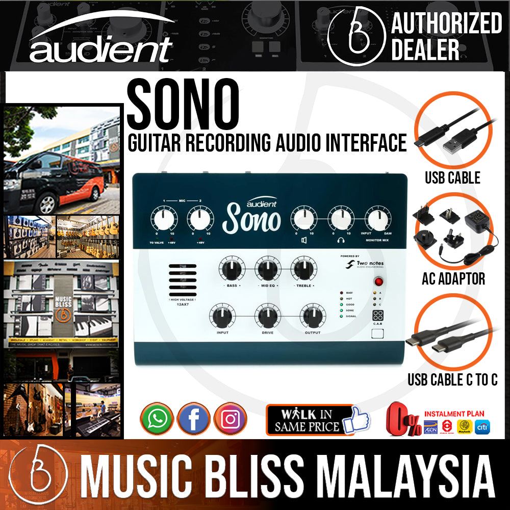 Audient Sono Guitar Recording Audio Interface | Music Bliss Malaysia