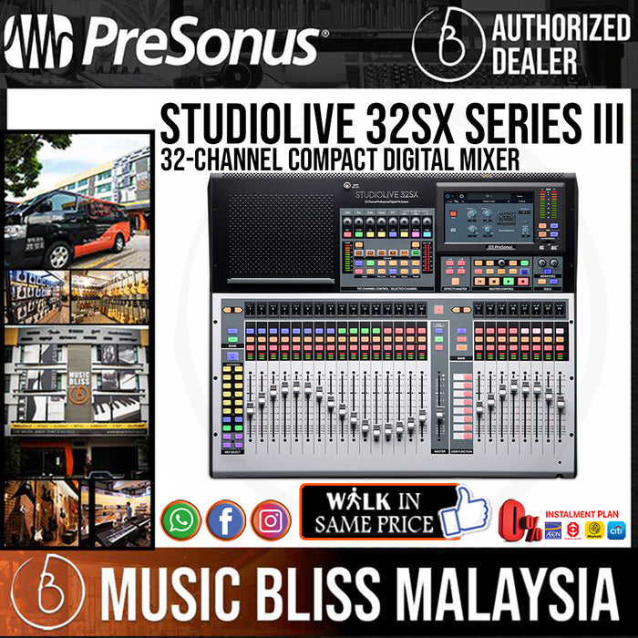 PreSonus StudioLive 32SX 32-channel Digital Mixer | Music Bliss Malaysia