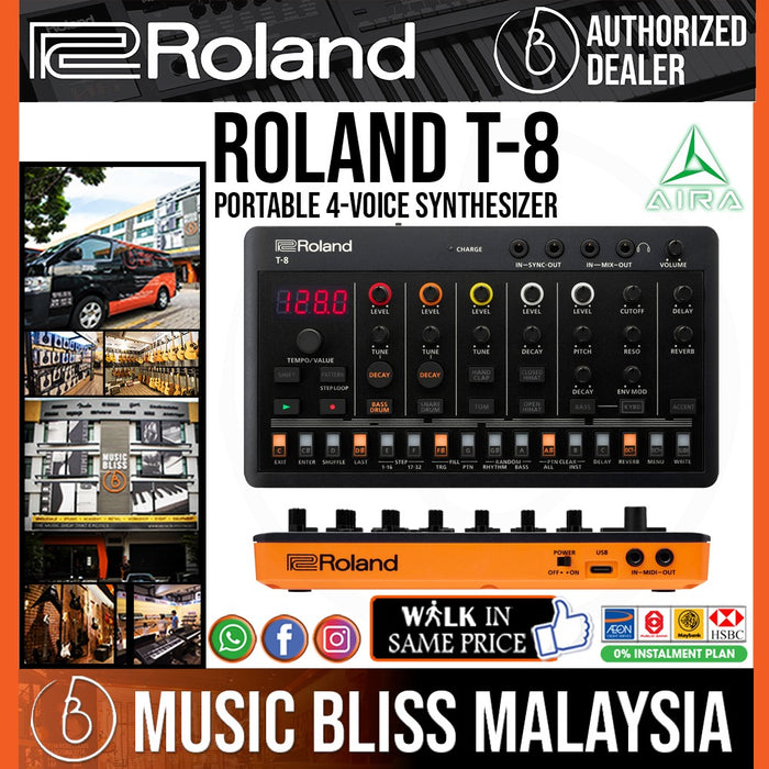Roland Aira Compact T-8 Beat Machine (T8) | Music Bliss Malaysia