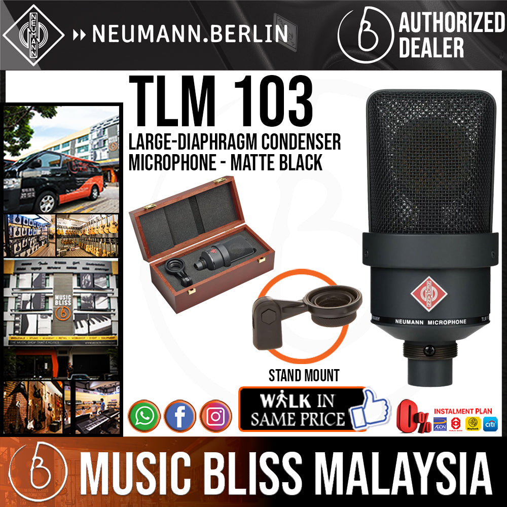 Neumann TLM 103 Large-diaphragm Condenser Microphone - Matte Black ...