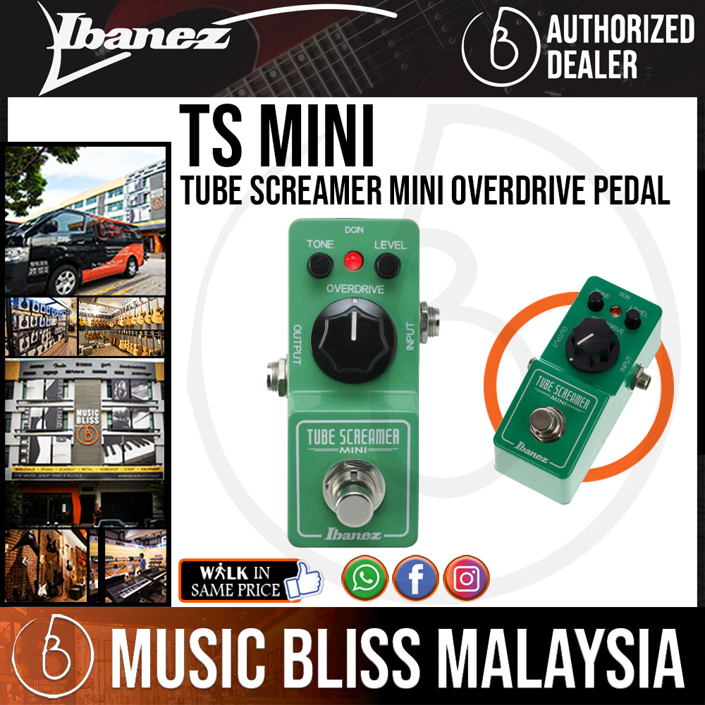 Ibanez TS Mini Tube Screamer Mini Overdrive Pedal | Music Bliss Malaysia