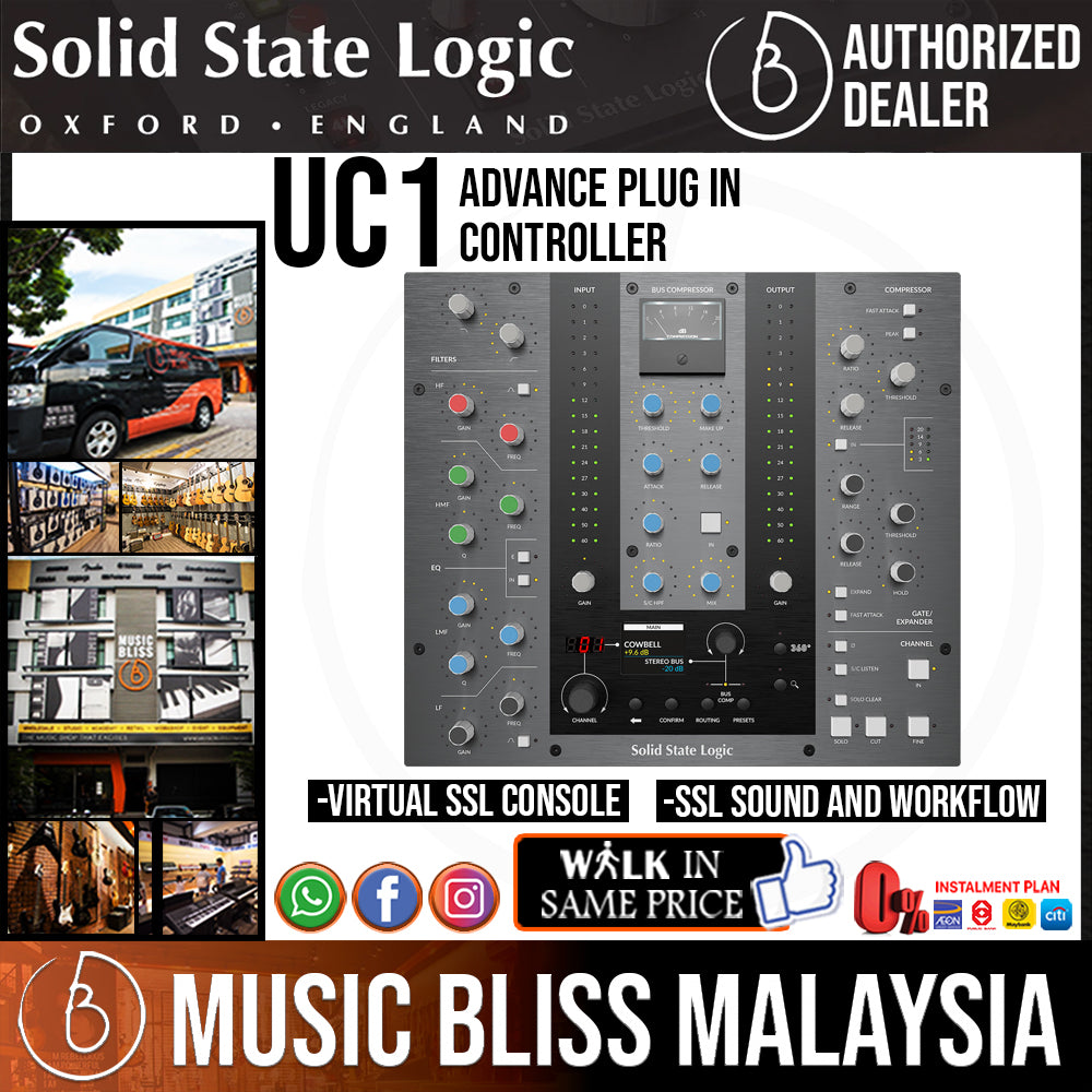 Solid State Logic UC1 Advance Plug In Controller | Music Bliss Malaysia