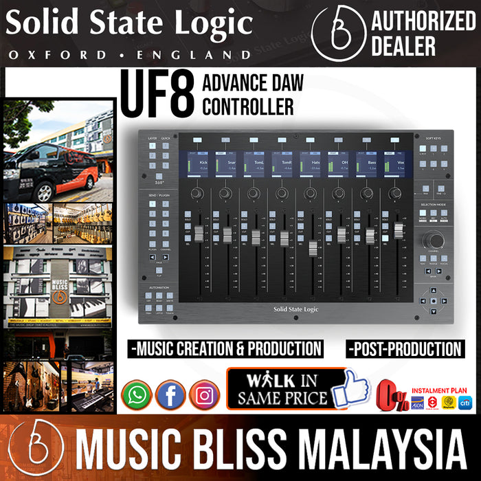 Solid State Logic UF8 Advance DAW Controller | Music Bliss Malaysia