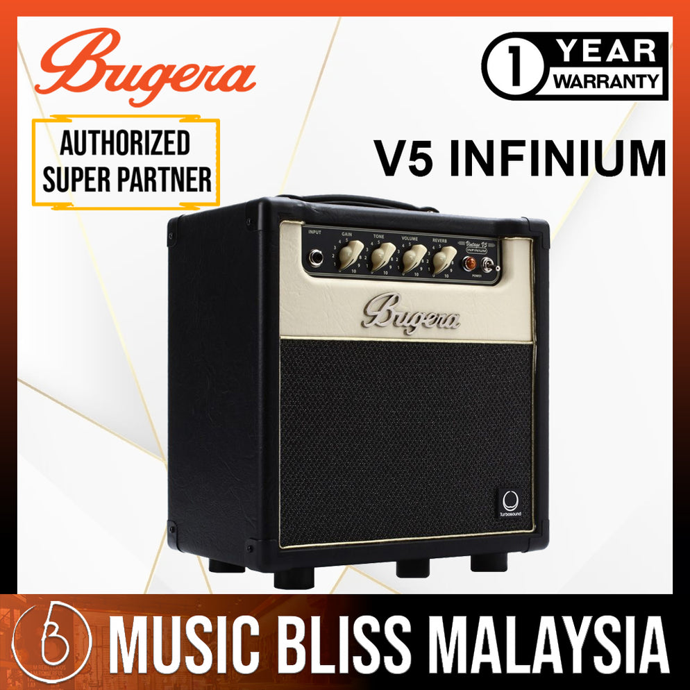 Bugera V5 Infinium 5-watt 1x8" Tube Combo Amplifier | Music Bliss Malaysia