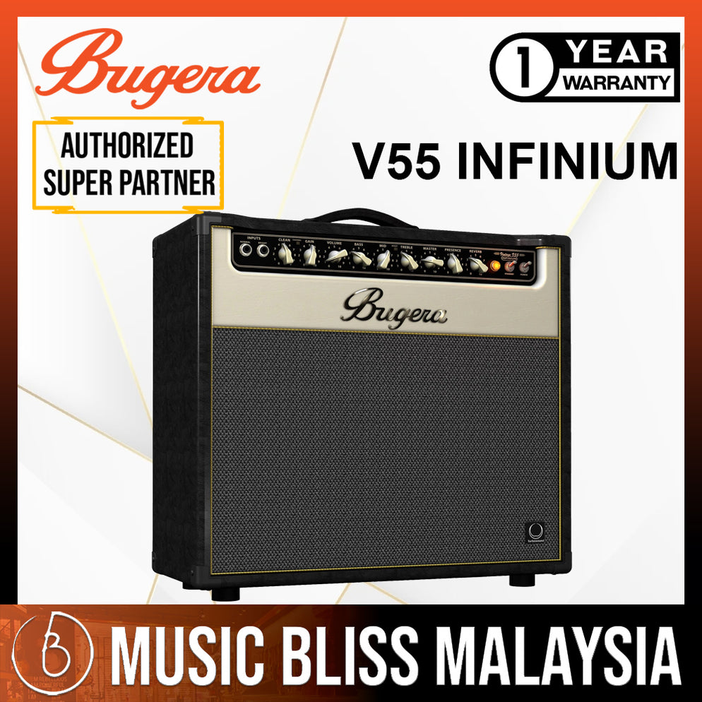 Bugera V55 Infinium 55-watt 1x12" Tube Combo Amp | Music Bliss Malaysia