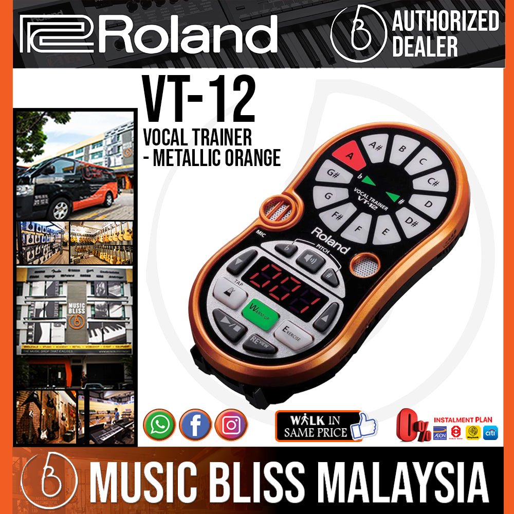 Roland VT-12 Vocal Trainer - Metallic Orange (VT12) | Music Bliss Malaysia