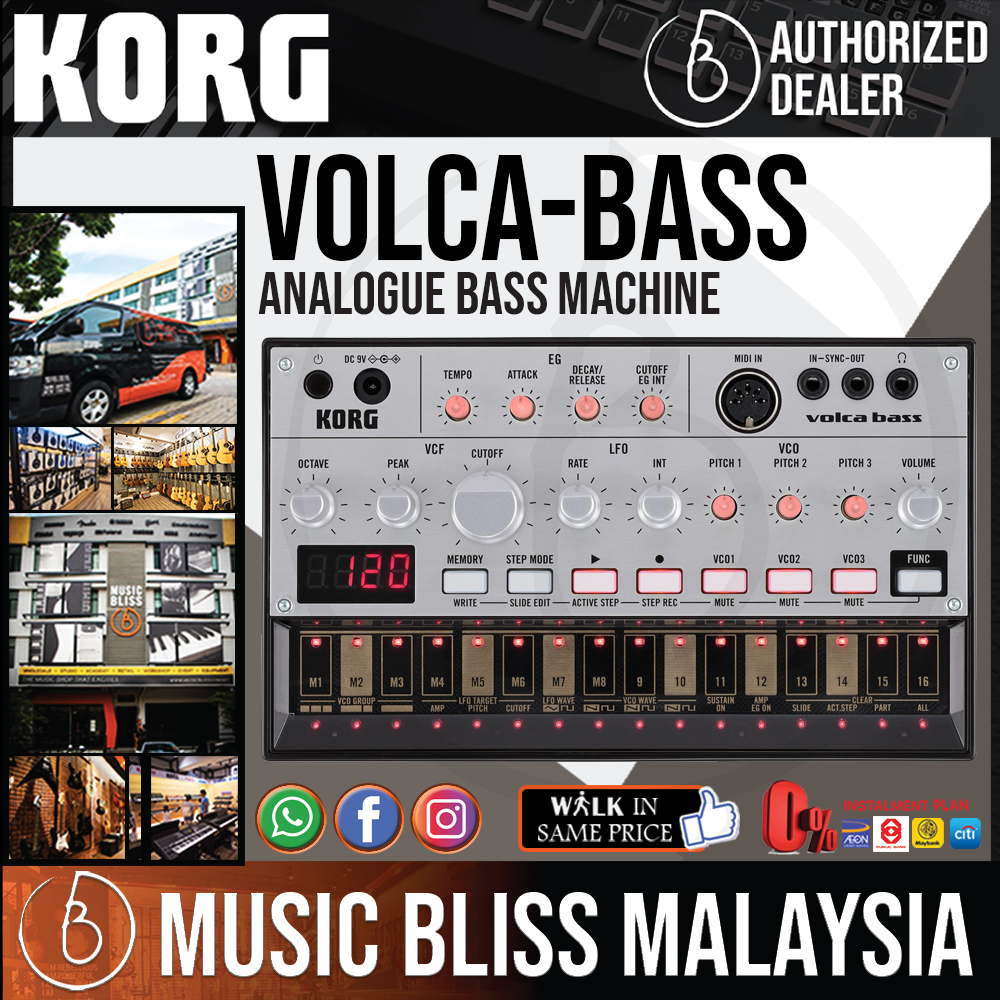 Korg Volca Bass Analogue Bass Machine (Volca-Bass) | Music Bliss Malaysia