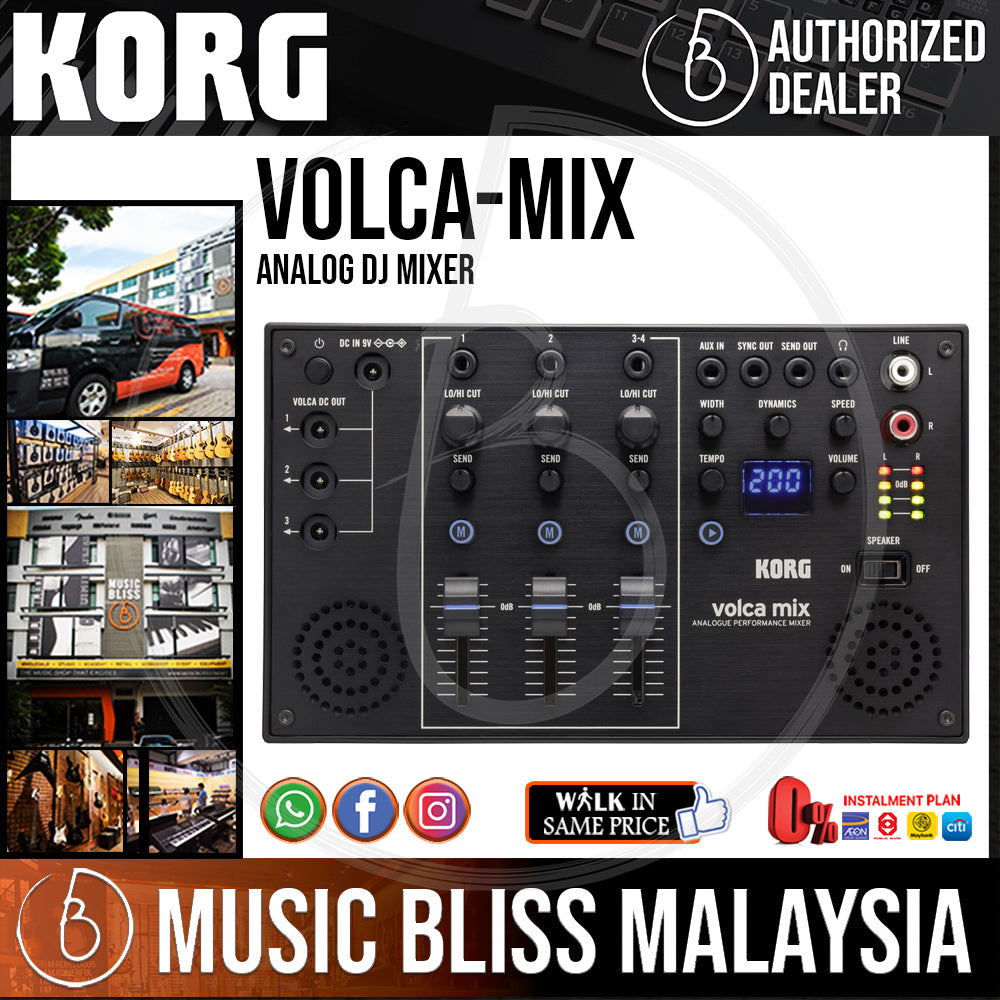 Korg Volca Mix Analog DJ Mixer (Volca-Mix) | Music Bliss Malaysia