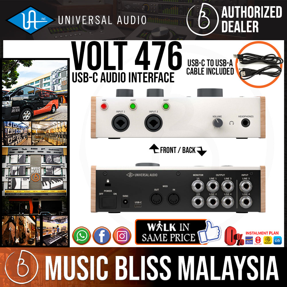 Universal Audio Volt 476 USB-C Audio Interface | Music Bliss Malaysia