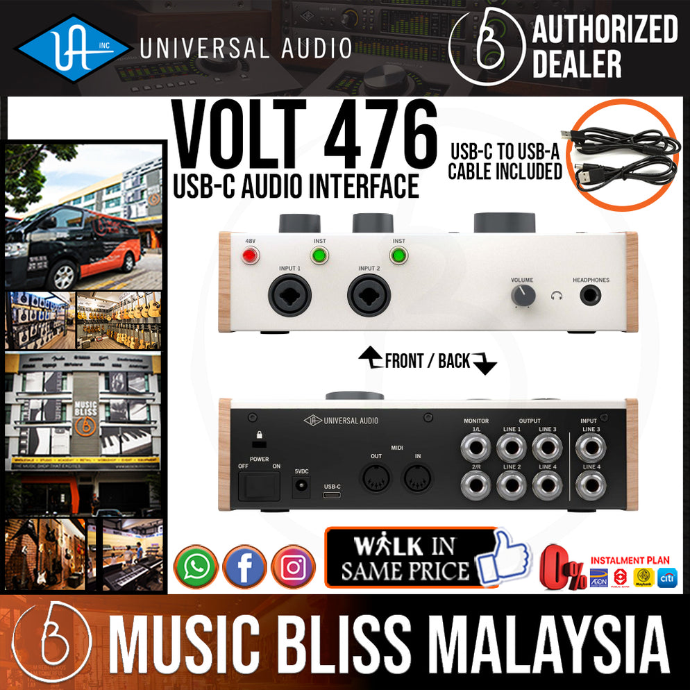 Universal Audio Volt 476 USB-C Audio Interface | Music Bliss Malaysia
