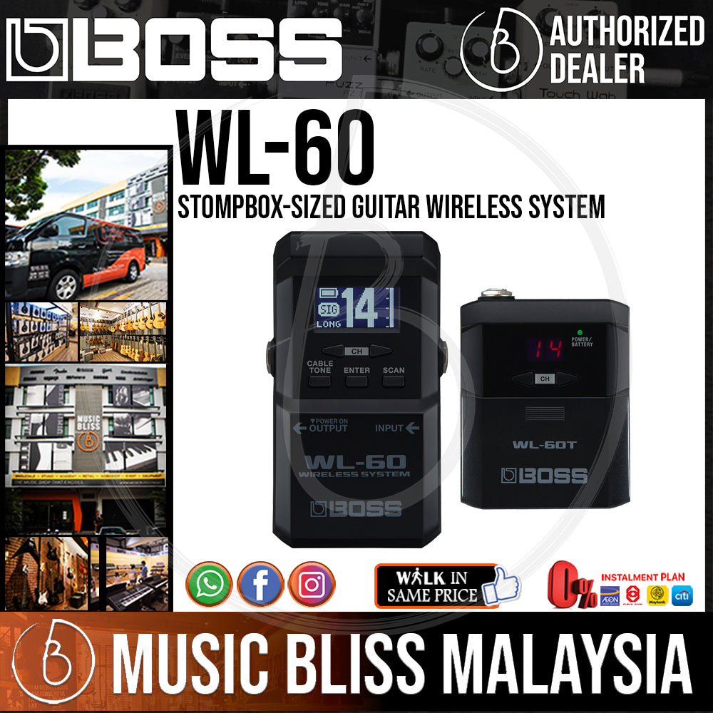 Boss WL-60 Guitar Wireless System (WL60 WL 60) | Music Bliss Malaysia