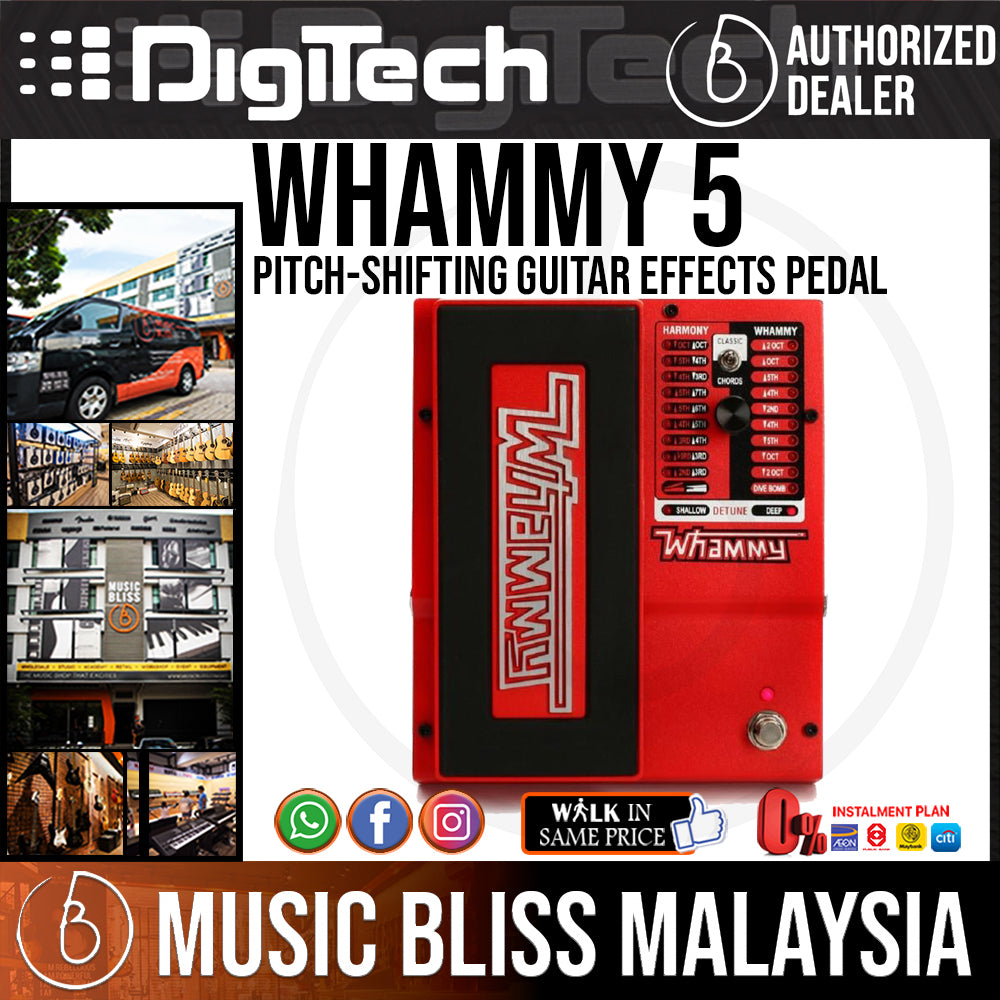 DigiTech Whammy 5 Pitch-Shifting Guitar Effects Pedal | Music Bliss ...