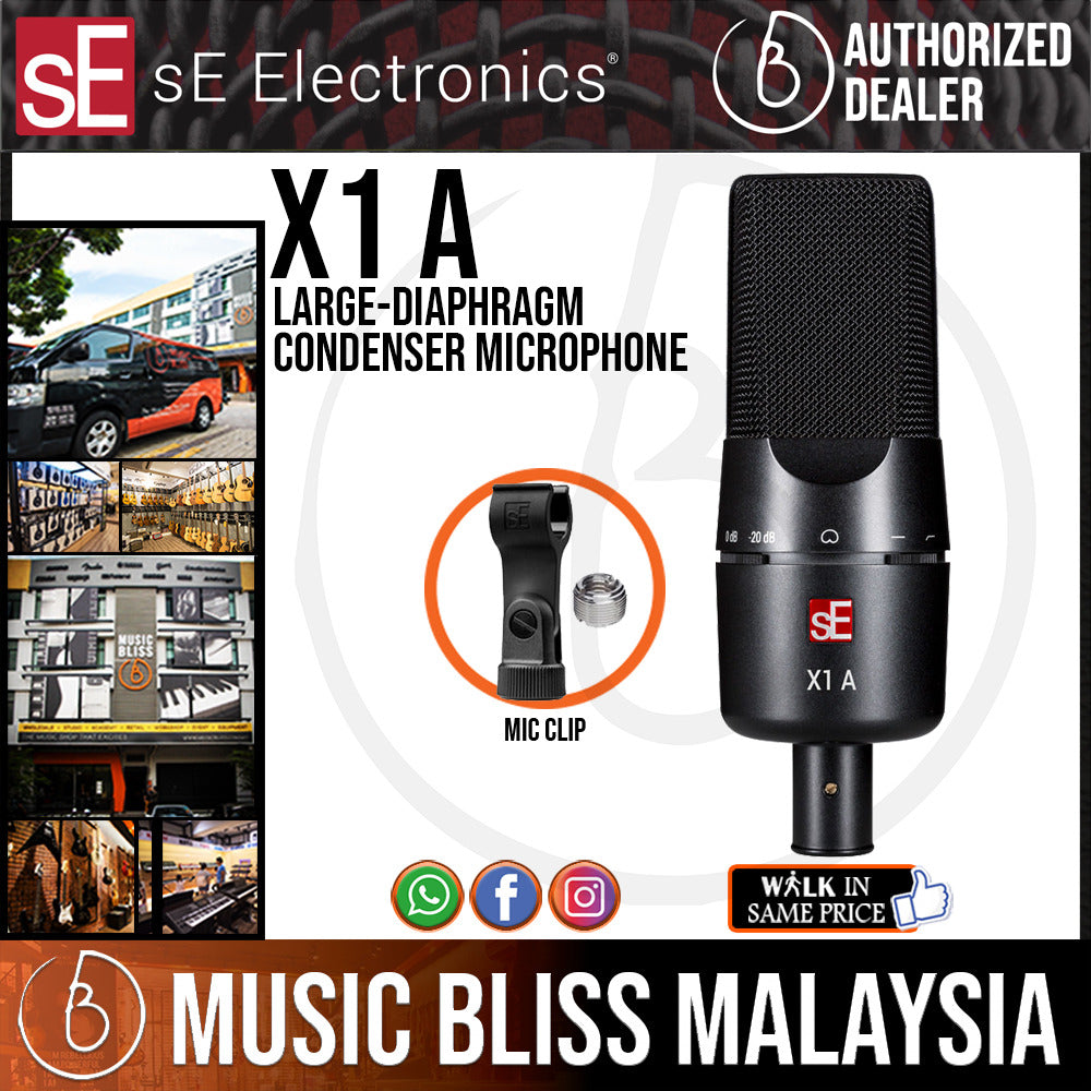 SE Electronics X1 A Large-diaphragm Condenser Microphone (X1A) | Music ...